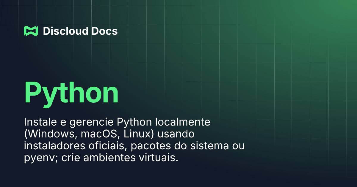 Python | Discloud Docs