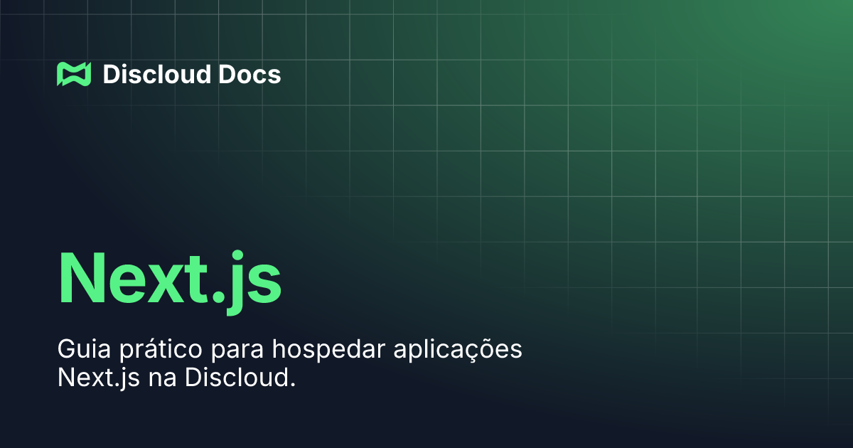 Next.js | Discloud Docs