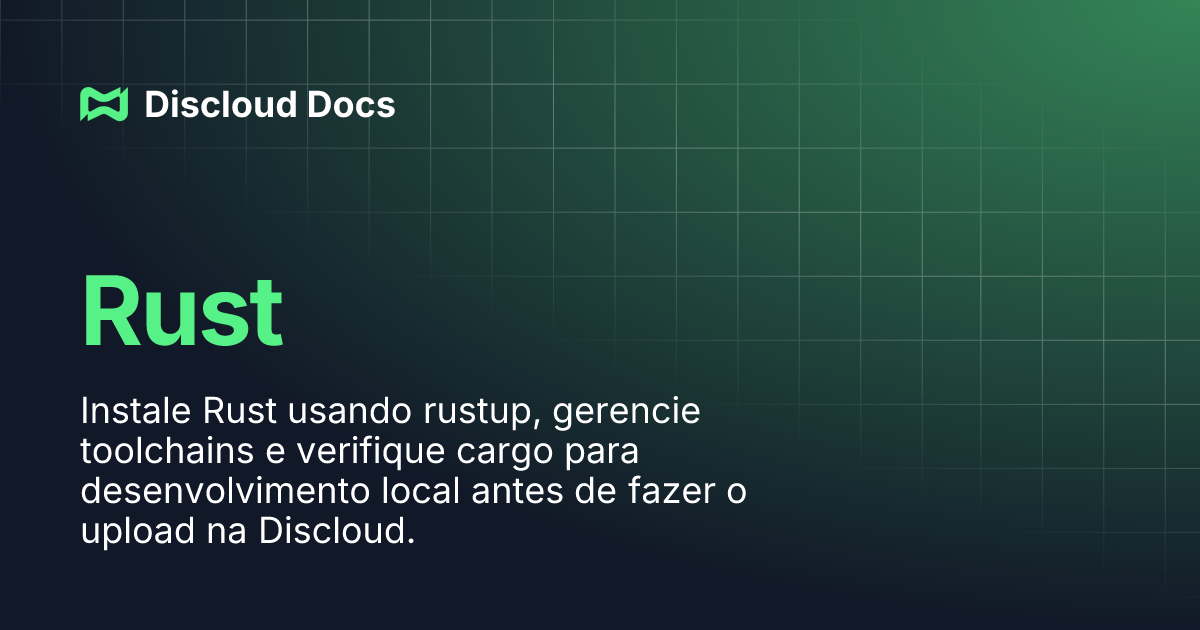 Rust | Discloud Docs