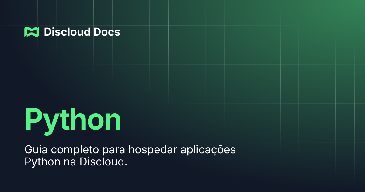 Python | Discloud Docs